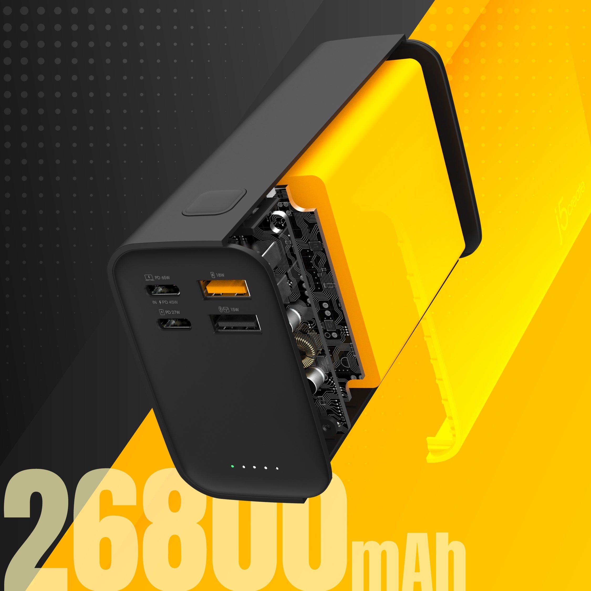 26800mAh PD 65W 4 Port Power Bank J5create 26800mah-pd-65w-4-port-power-bank-j5create